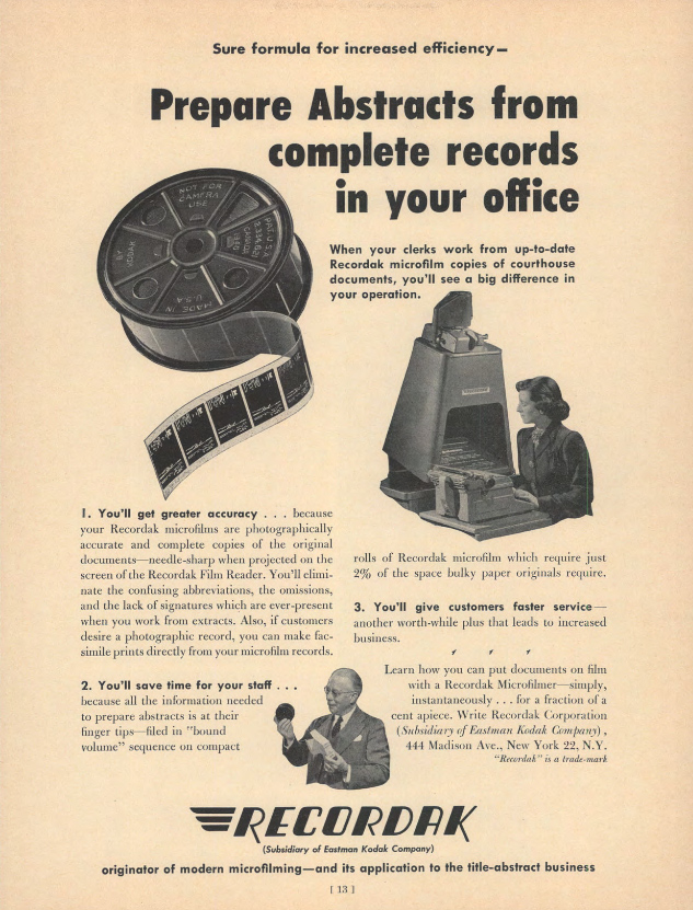 Microfilm Equipment